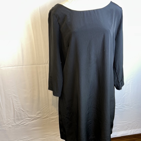 Old Navy | Dresses | Old Navy Large Black Dress 34 Sleeves Gently Worn ...